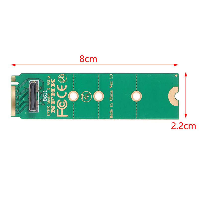 NVME M.2 NGFF interface to oculink sff-8611 adapter card Without Cable ...