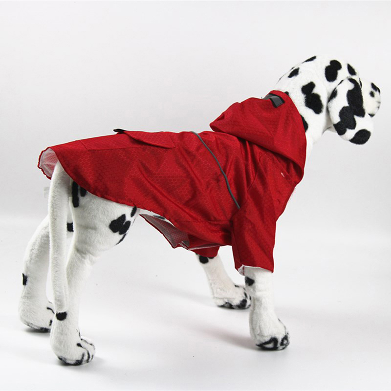 Pet Dog Raincoat Rain Jacket Full Body Coverage with Hat  Reflective Waterproof