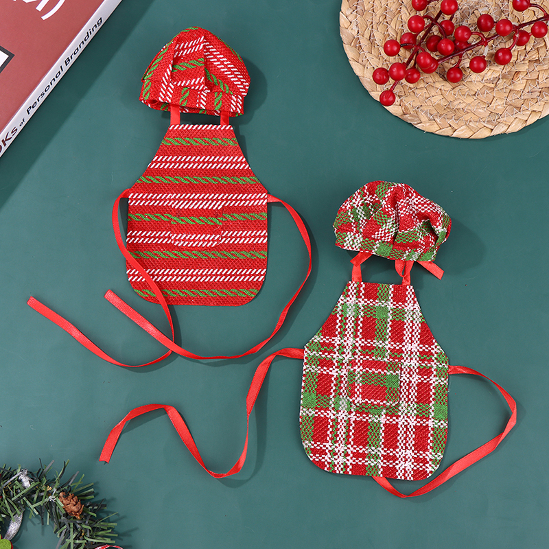 Christmas For Elf Doll Clothes Cook Hat Costume Baby Toy Accessories Gift Pe