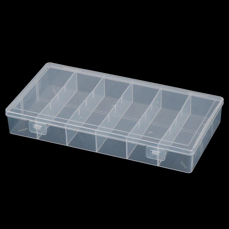 6 Grids Compartment Plastic Storage Box Practical Toolbox Organizer ...