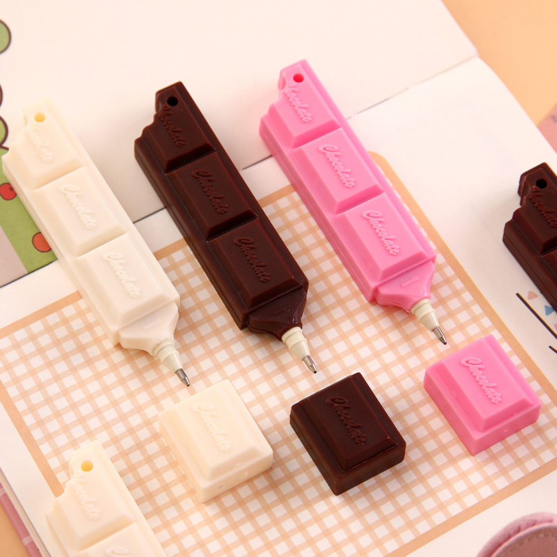 Cartoon Chocolate Ballpoint 0.7MM Pen Student Gift Office Signature Strange