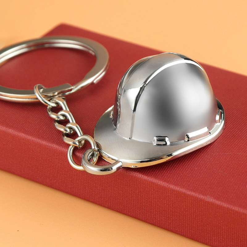 Mini simulation metal Hard Hat Keychain Event Holiday Creative Jewelry GiZ8 Th