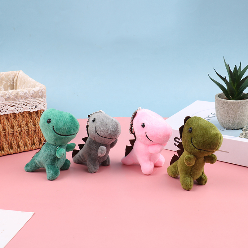 Cute Dinosaur Soft Plush Stuffed Doll Toy Keychain Pendant Backpack Bag Decor Pe