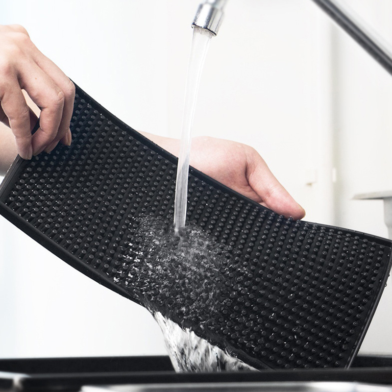 Tappetino di servizio bar in gomma tappetino per macchina da caffè tappetino contropiano fuoriuscita piatto vetro asciugatura RODE