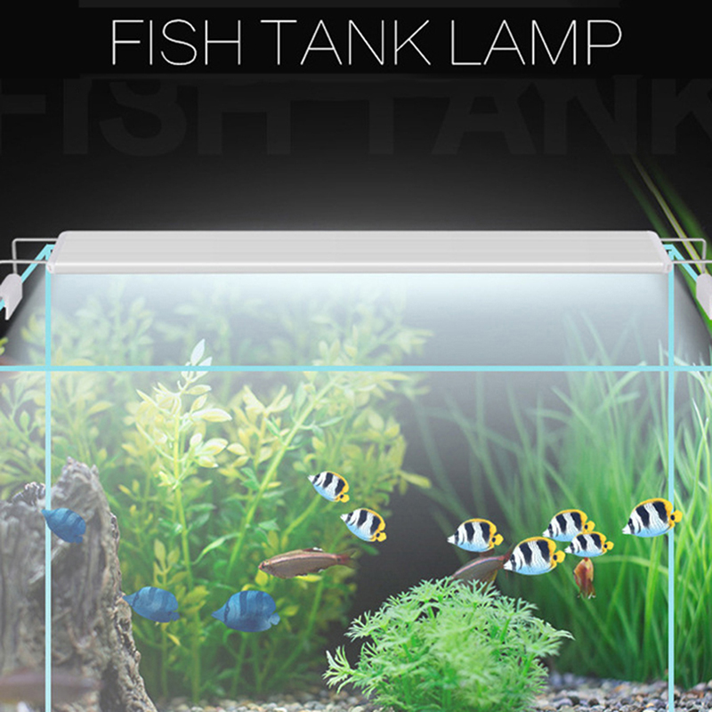 Super Slim LED Aquarium Lighting Aquatic Plant Light Extensible Extensible ba