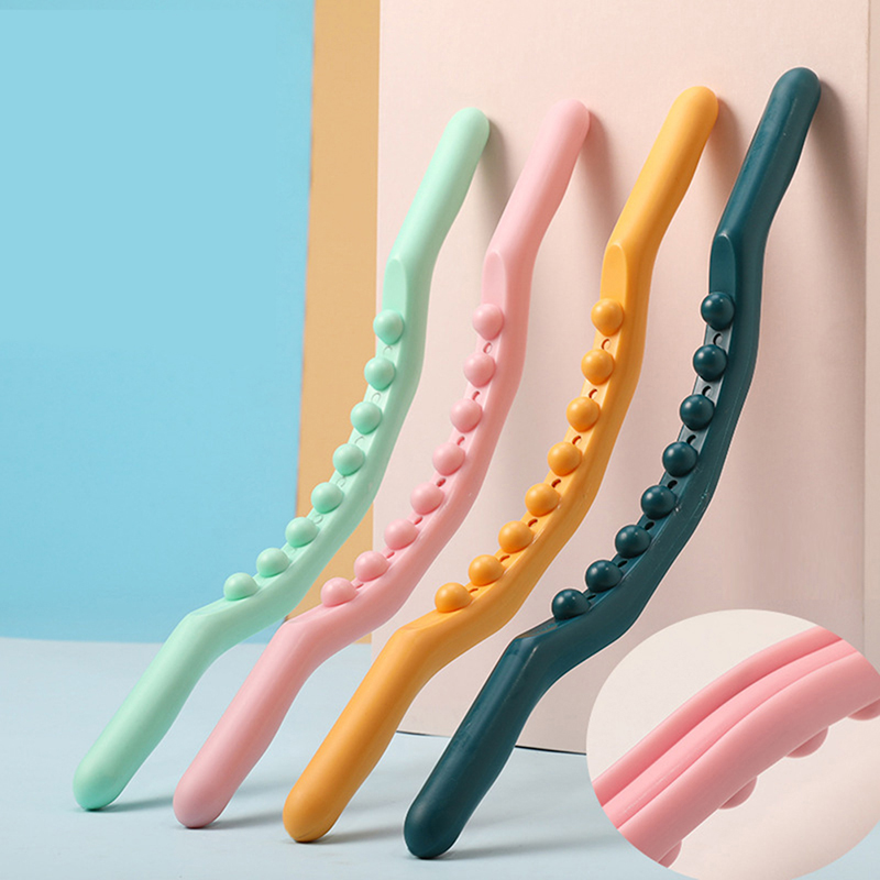 Massager for Body Plastic Rolling Bar Back Meridian Scraping Massage ...