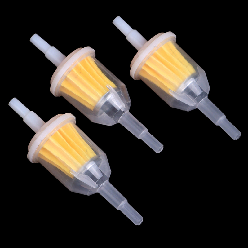 5Pcs Inline Gas/Fuel Filter 6MM-8MM 1/4" For Engine Auto Motorcycle Oil Filt