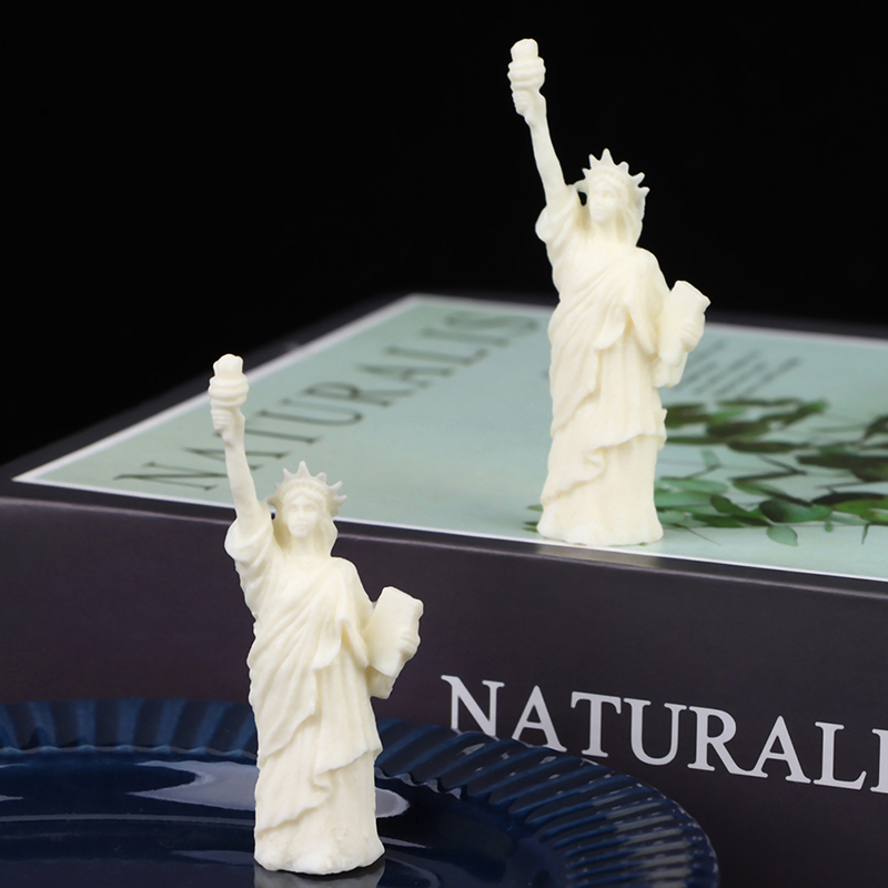 2Pcs 1:12 Dollhouse Mini Statue The Statue of Liberty Model Furniture ...