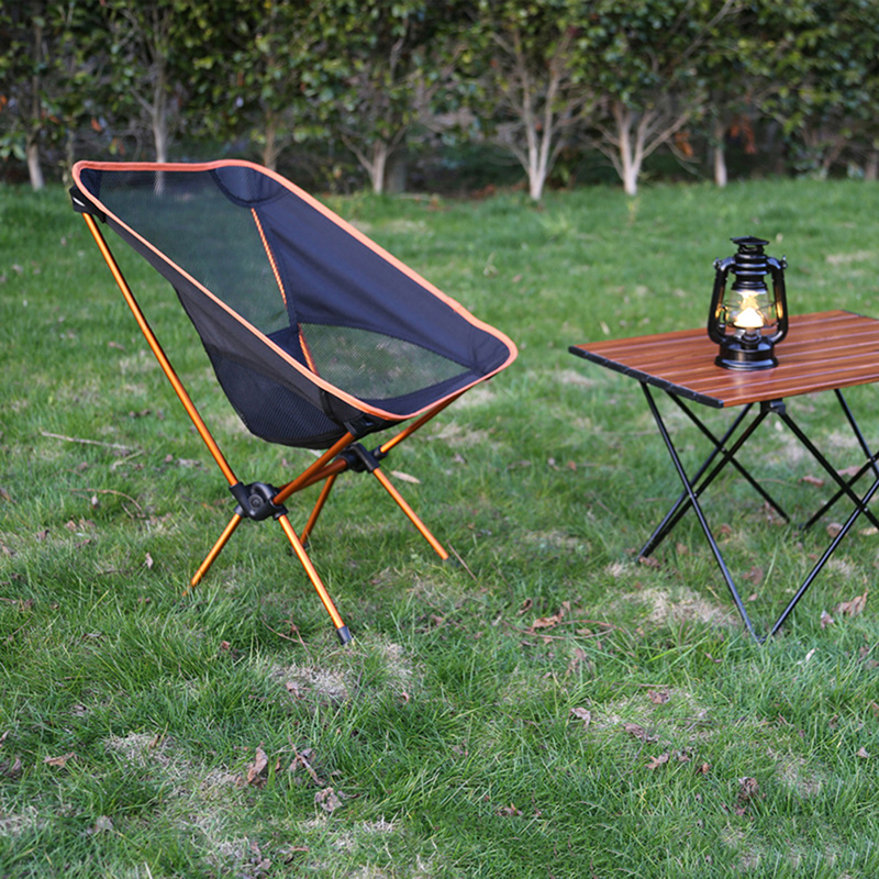 Sedia pieghevole portatile all'aperto sedia da campeggio ultraleggera sedile spiaggia pesca CI4UK