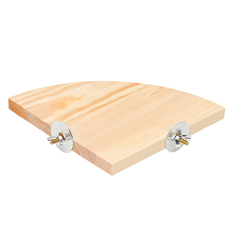 1PC Pet Bird Parrot Wood Platform Stand Rack Toy Hamster Branch Perch-tz