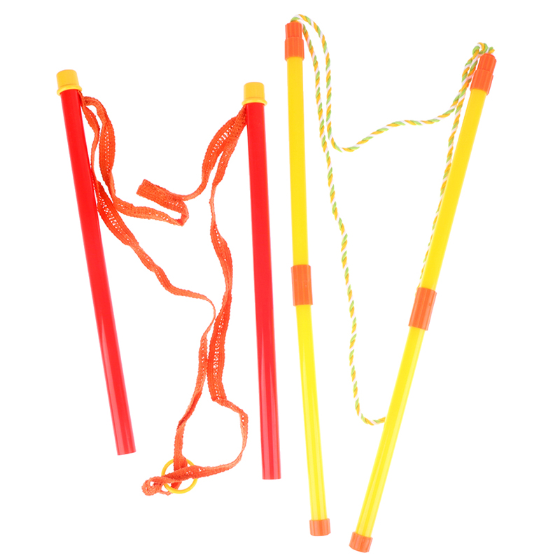 1Set Double Pole Bubble Rope Color Giant Bubble Circle Blowing Bubble ...