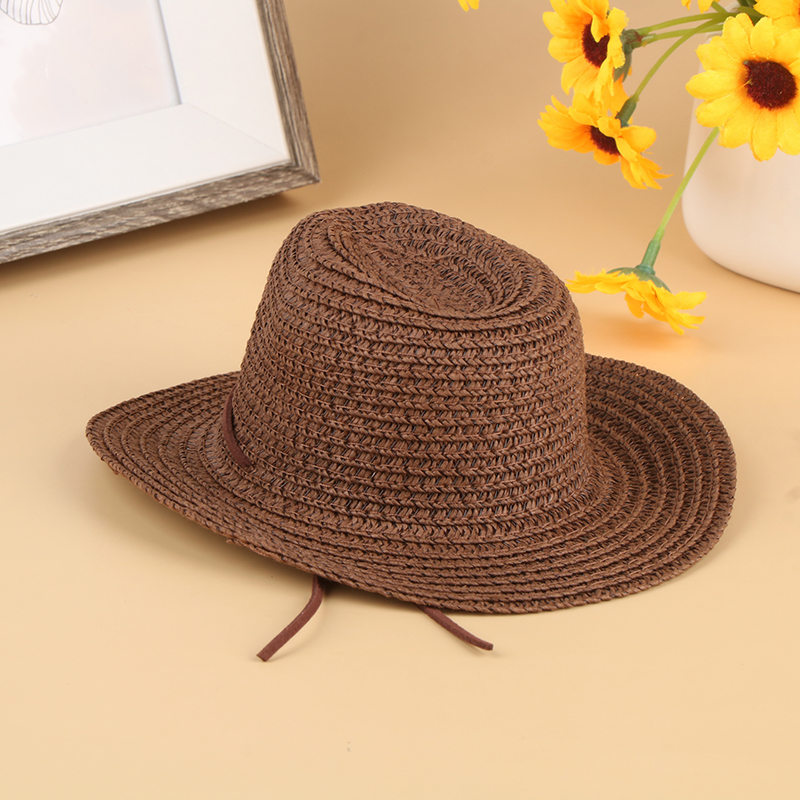 1PCS New Simulation Straw Hat Cowboy Hat for Doll Accessories Toy Doll Hat Pe