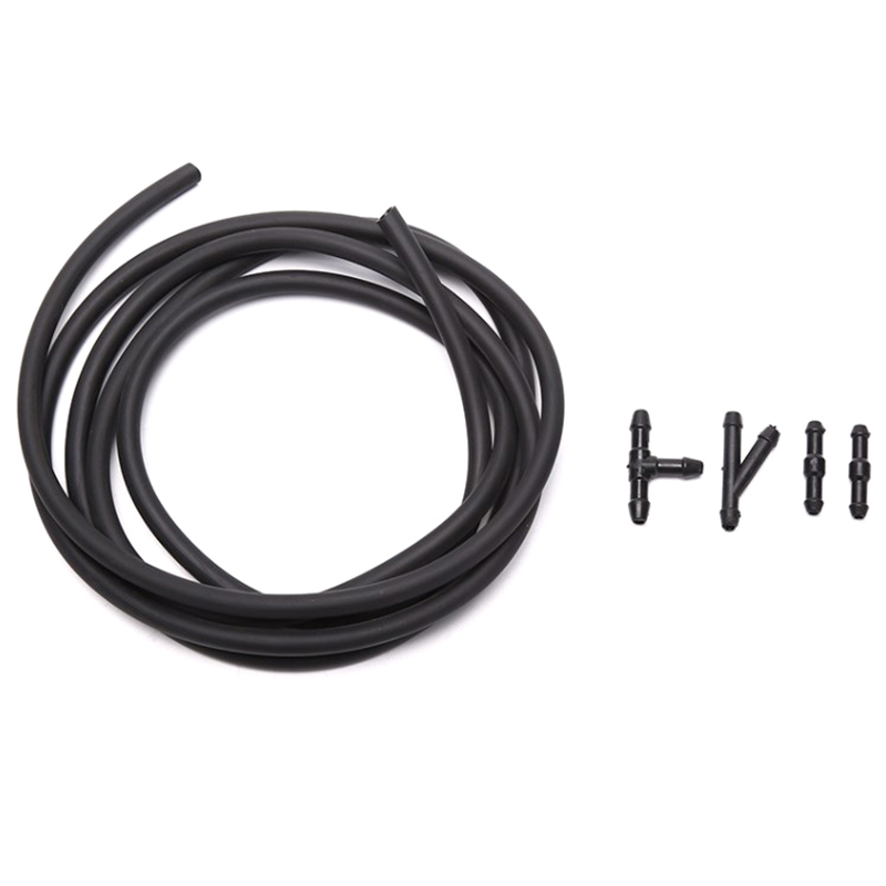 1M Windshield Washer Nozzle Hose Tube Pipe With 4PCS Connector Car Parts