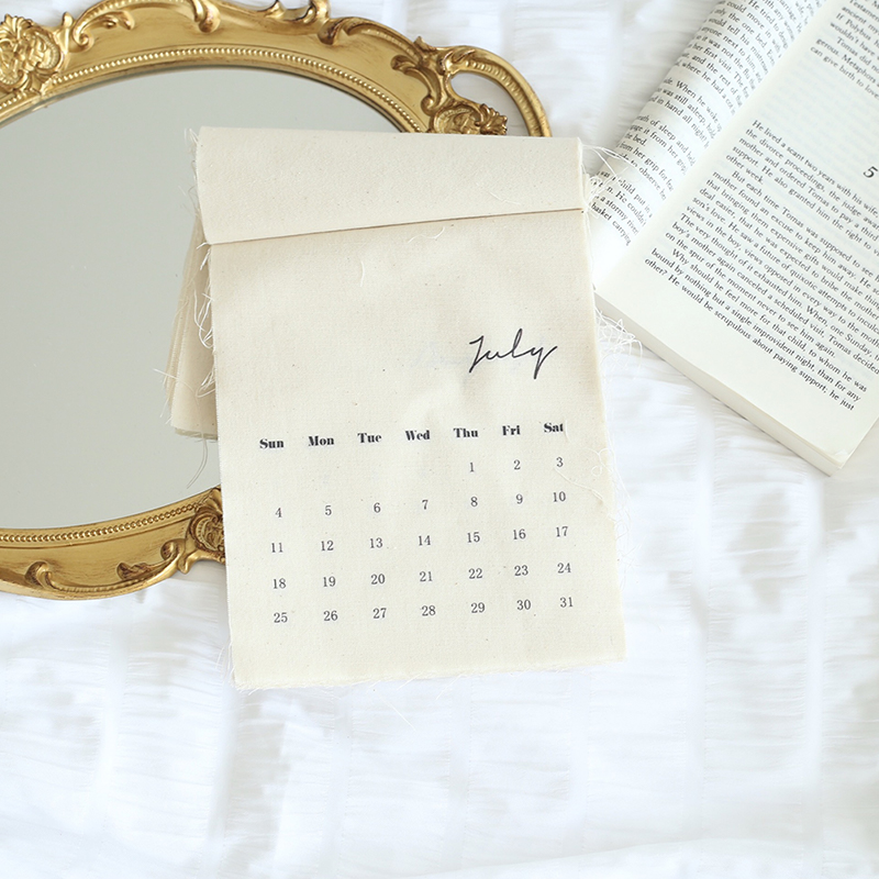 2023 New Year Hanging Calendar Innovative Flexible Fabric Photo Prop Decorati Pe