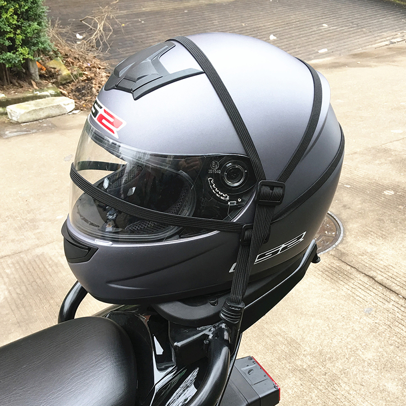 Retractable Helmet Luggage Elastic Rope Belt Motorcycle Accessories Mesh Rope