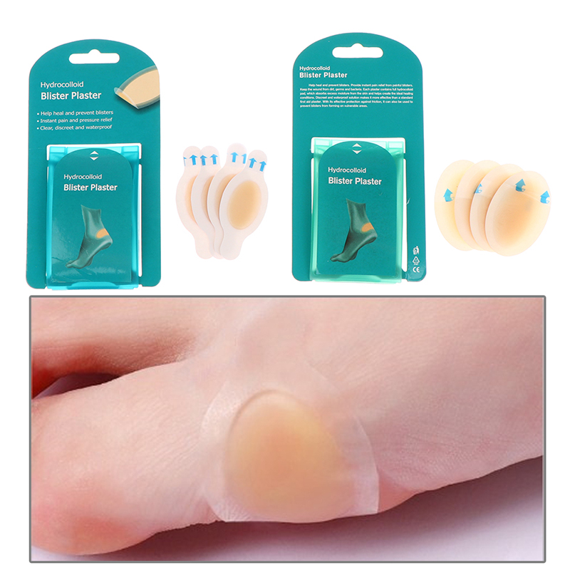 4Pcs Foot Blister Patch Plaster Adhesive Hydrocolloid Gel Anti-wearing ...
