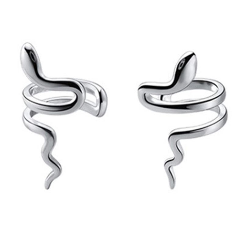 Punk Animals Clip Earrings for Women Man Exquisite Snake Fake Piercing ...