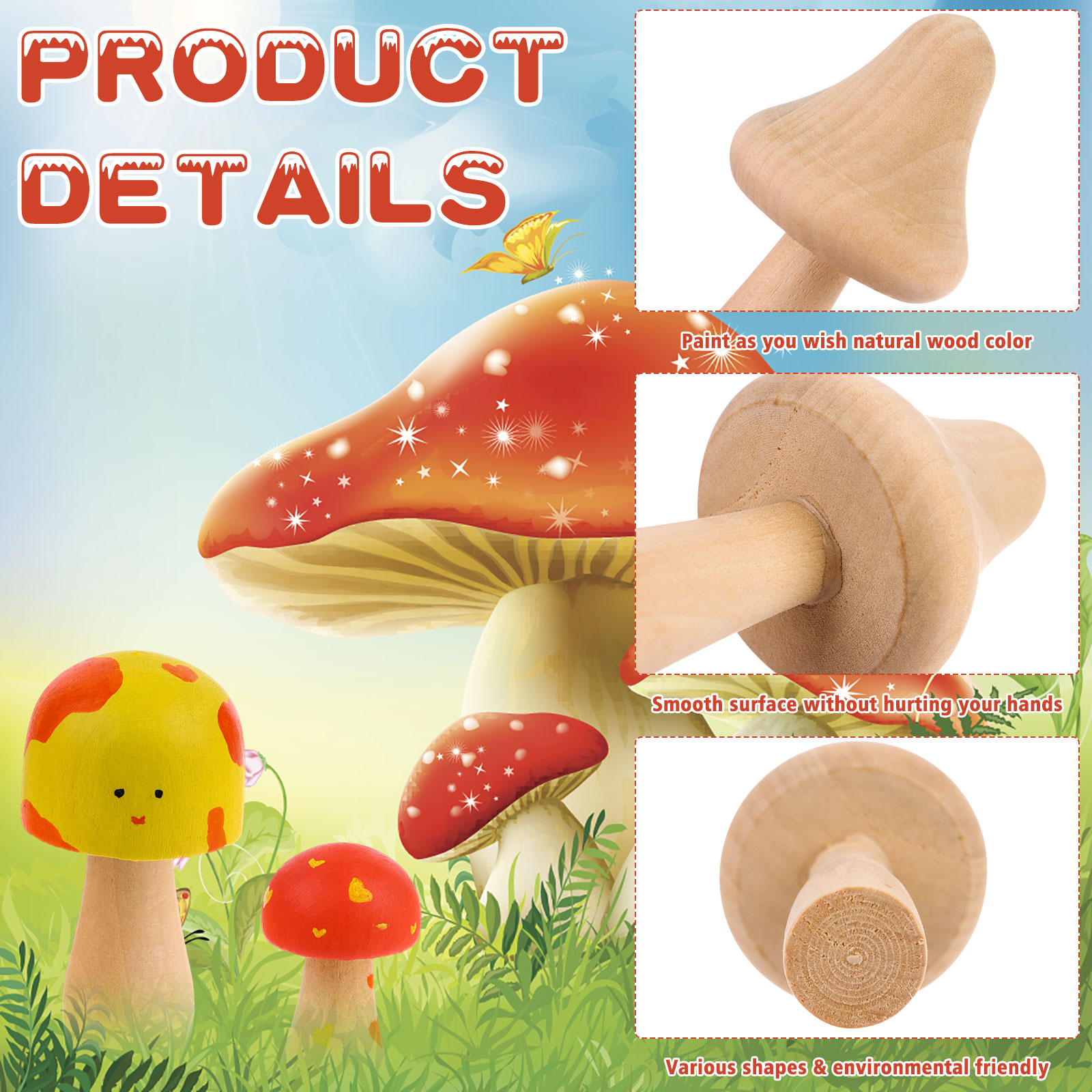 Christmas Ornament DIY Craft Kit-15pcs 8"in Dia Bamboo Embroidery Hoop, 15 S -wf