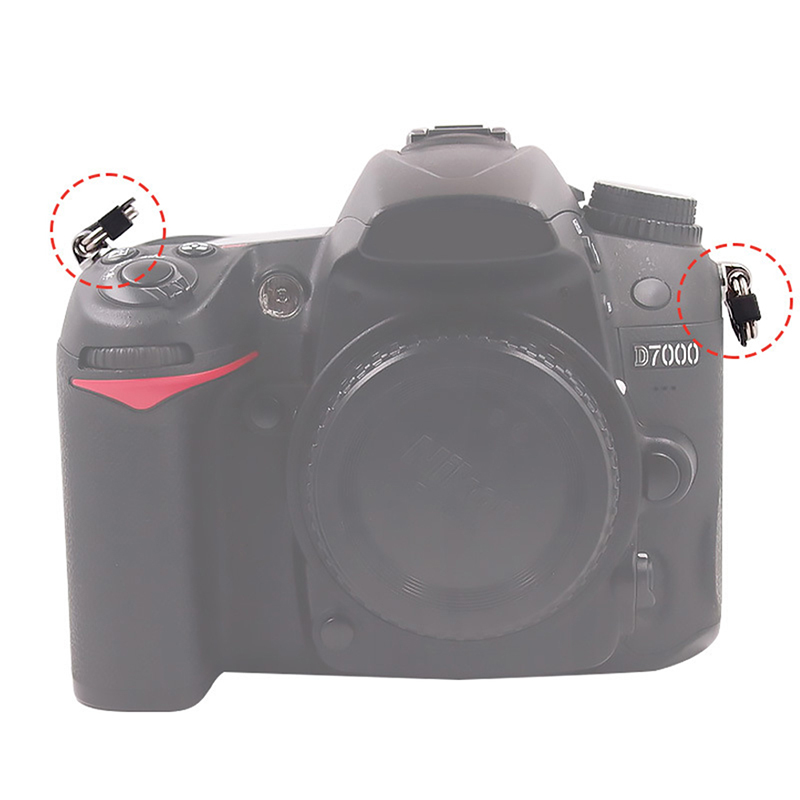Anello asta fotocamera cinghia fotocamera triangolo anello diviso gancio protezione DSLR coverI4U p