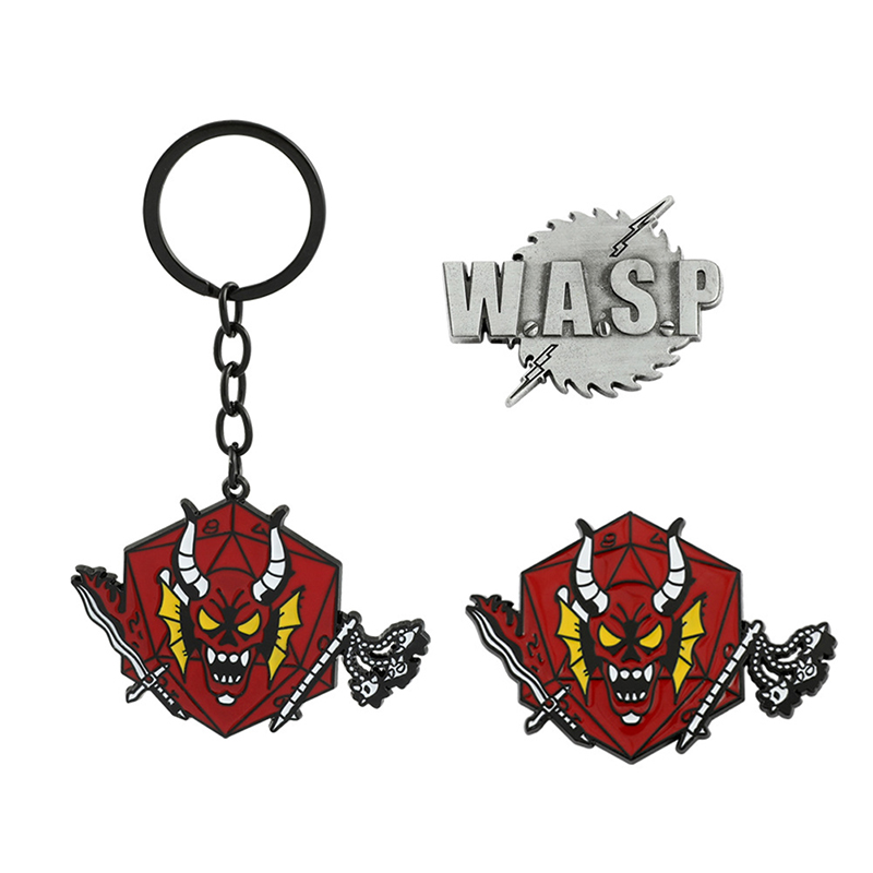 STRANGER THINGS PIN Eddie Munson WASP Pins Badge Button Brosche für ...