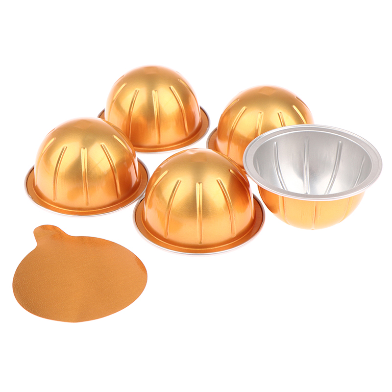 5pcs Reusable Coffee Capsule Pods Coffee Capsule Pod For Nespresso Vertuoline