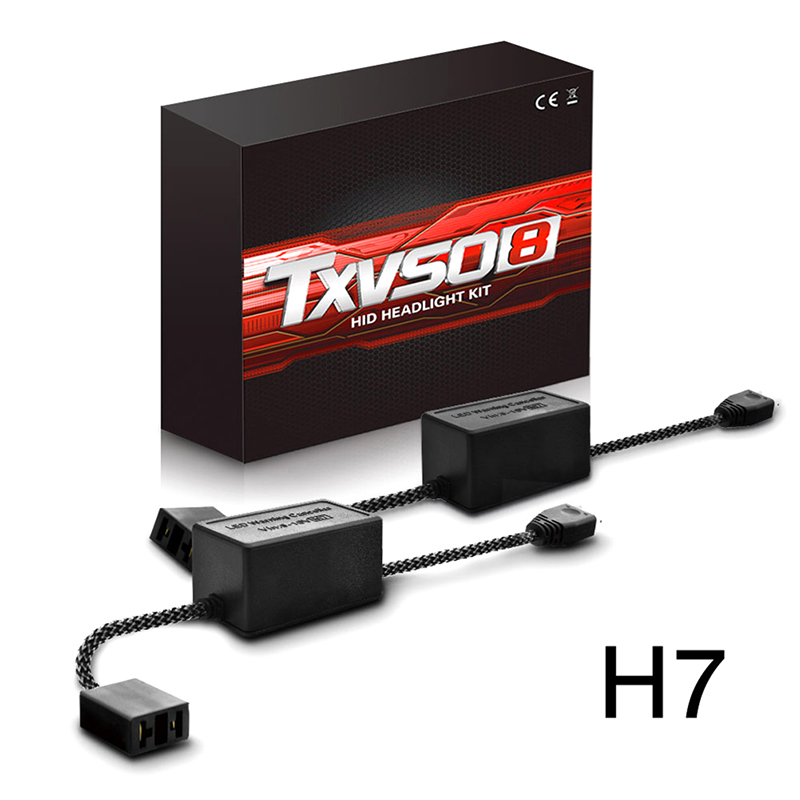 2 X H7 HID LED Headlight Can-bus Decoder Error Free Anti Flicker ...