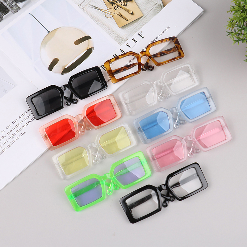 1:12 Dollhouse Miniature Simulation Doll Glasses Square Gradient Sunglasses M ba