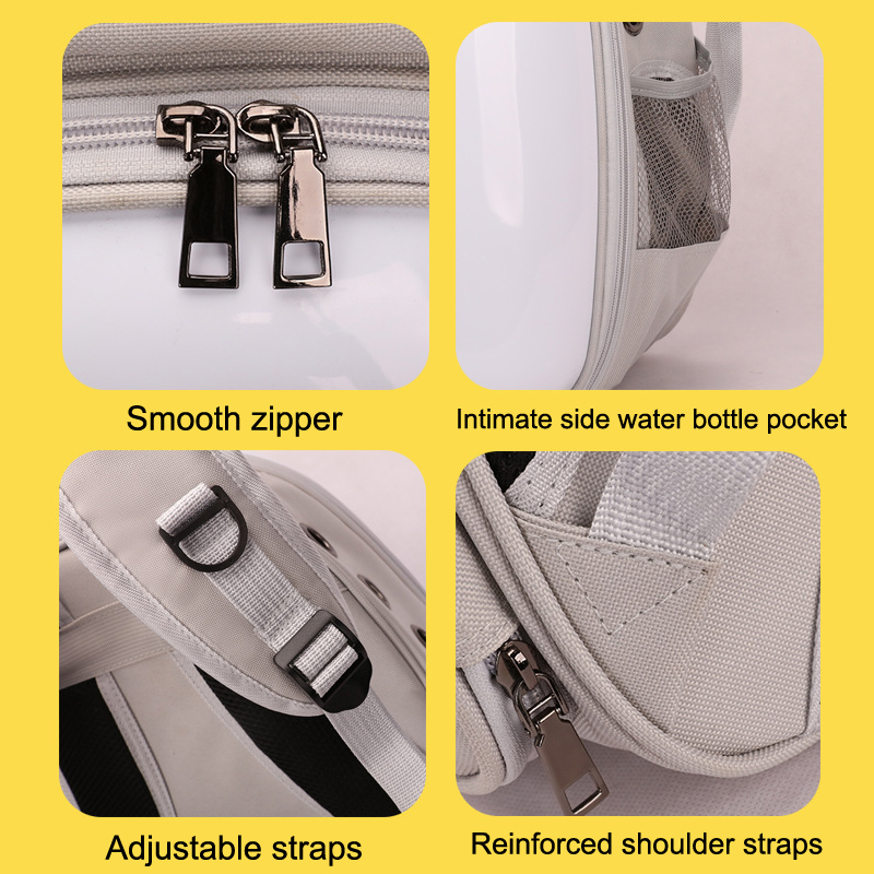 Zaino per gatti trasportatore borsa traspirante per animali domestici con capsula spazio apertura laterale animale domestico Ba p