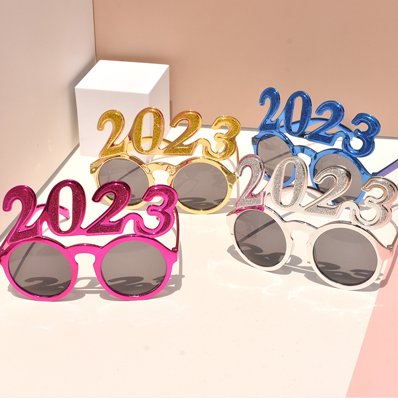 2023 Party New Year Glasses Eyeglasses Sunglasses Props Photo Eyewear Supplies