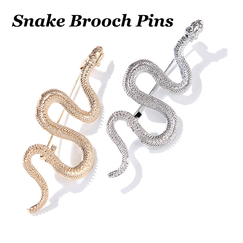 Fashion Trend Animal Vintage Metal Snake Brooch Design Collar ...