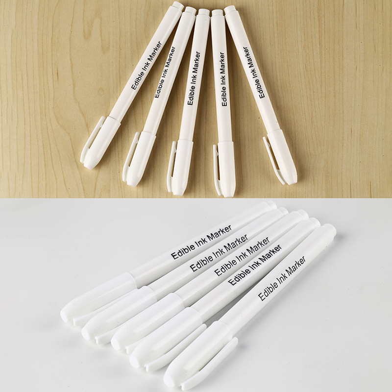 Fondant Cookies Baking Color Pens Edible Pigment White Pen Brush ...
