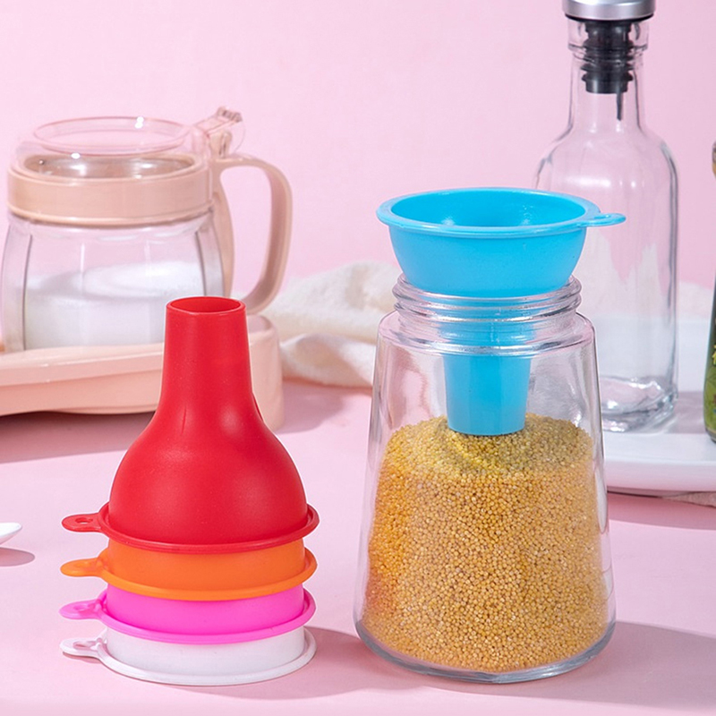 8CM Silicone Kitchen Tool Jam Cup Wide Mouth Hopper Filter Canning ...