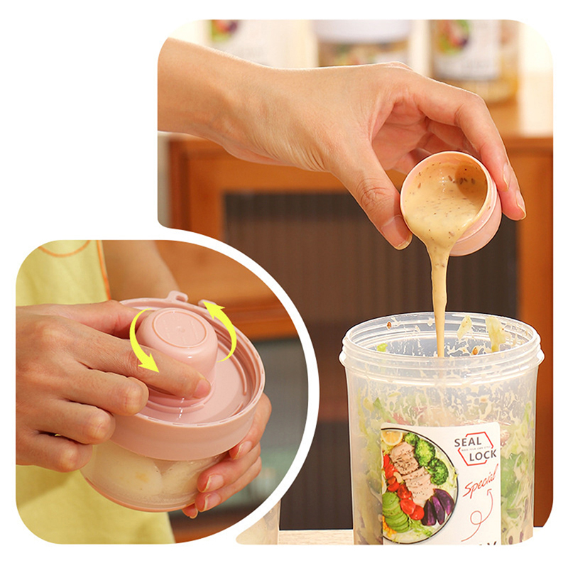 BREAKFAST OATMEAL CEREAL Nut Yogurt Salad Cup Seal Container Set Fork Sauce Cup $11.63 - PicClick AU