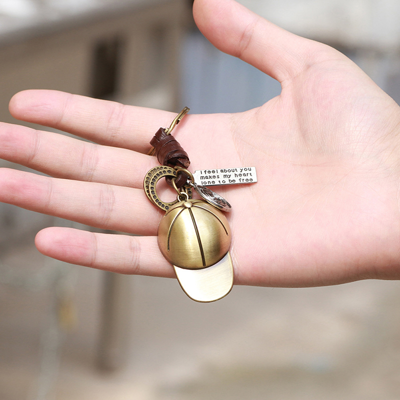 Ciondolo Cappello Baseball Vintage Portachiavi Ornamenti Auto Portachiavi Regalo Squisito