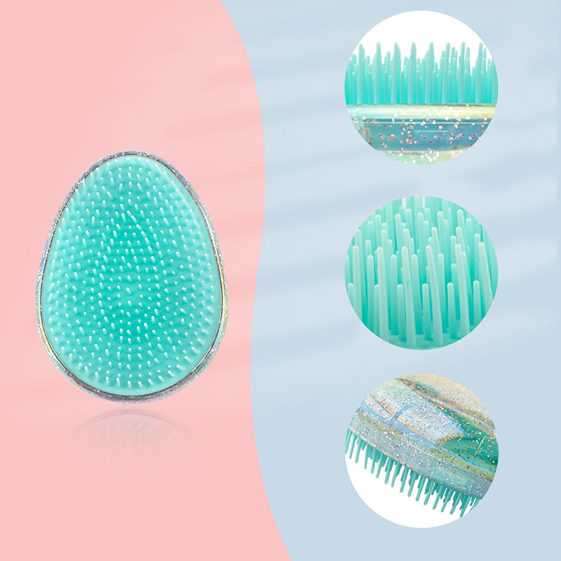 1PC Hair Brush Comb Egg Round Shape Styling Hair Brushes Detangling ...