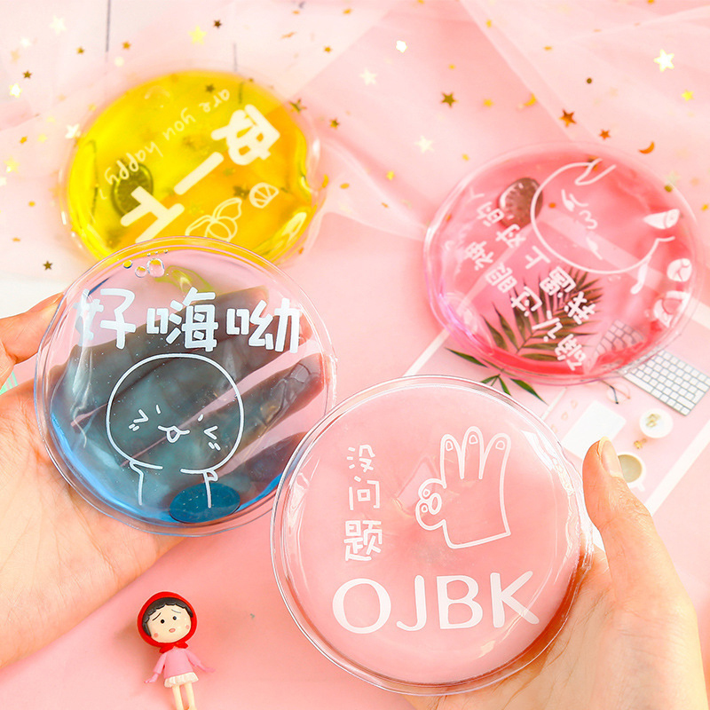 Mini scaldamani in gel riutilizzabile invernale carino cartone animato confezione autoriscaldante istantanea