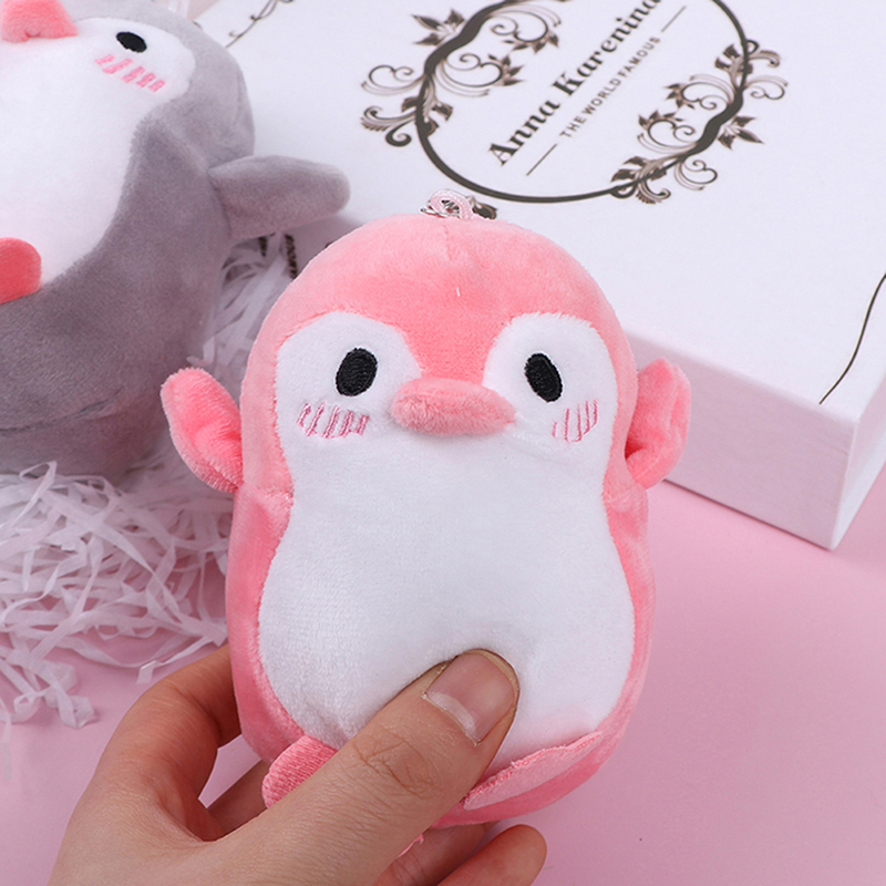 1 pz Bellissimo Pinguino 12 cm Imbottito Peluche Giocattolo Bambino Bambini Ciondolo Regalo Portachiavi