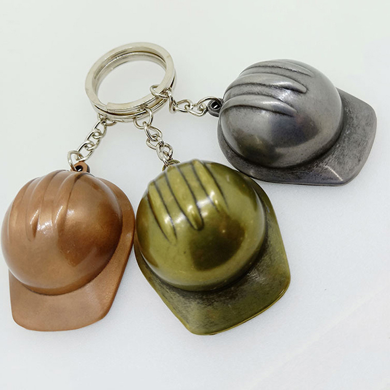 Mini Casco Simulazione Metallo Portachiavi Portachiavi per Auto Ufficio Casa Knapsack Th