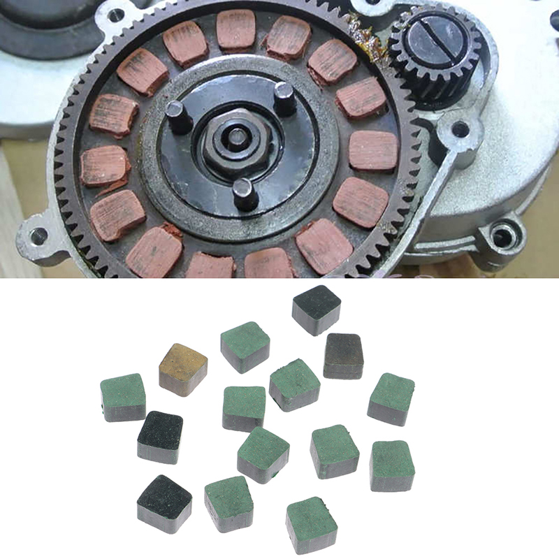 15PCS/Set Engine Clutch Pads Square Shape Green Replacement for 49cc ...