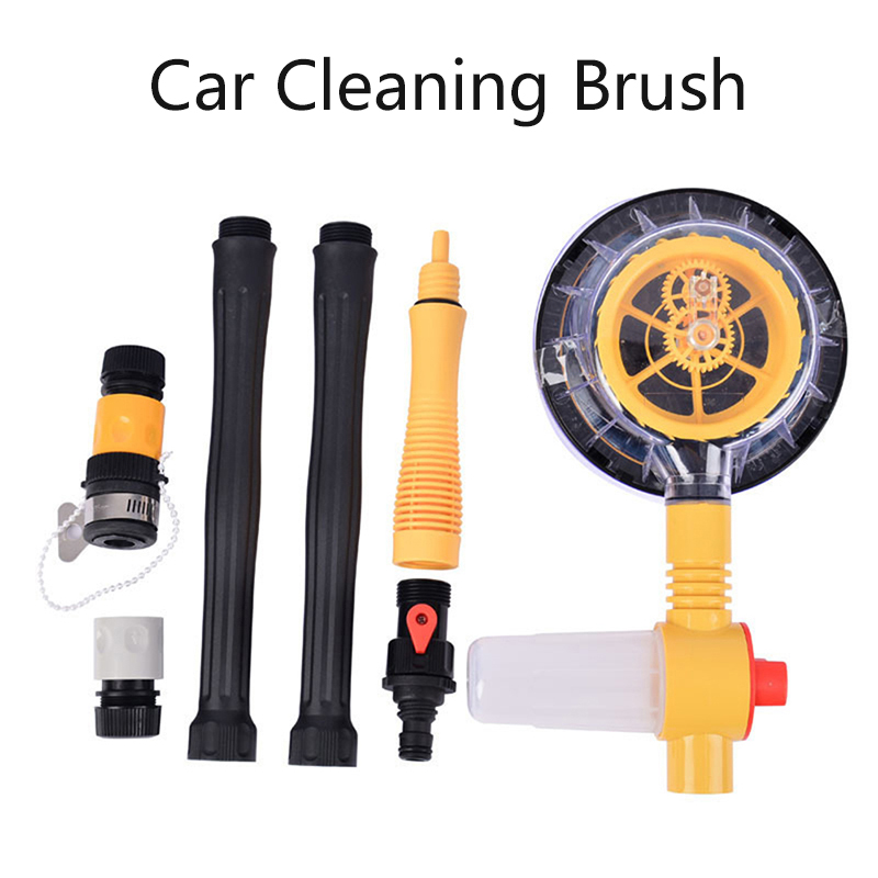 1 Set Car Cleaning Brush Professional Spray Foam Rotating Brush Auto Clean Tool
