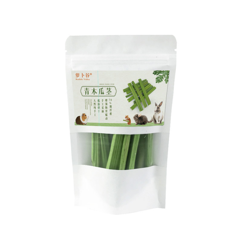 Bastoncini molari di bambù dolce ramo coniglio gambo papaia essiccato bastoncini piccola maglietta per animali domestici Sn