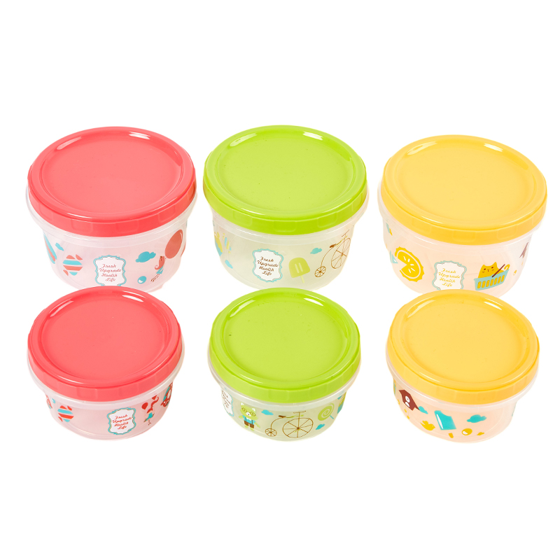 250/500ml Cute Cartoon Lunch Box Kids Food Container Portable Bento ...
