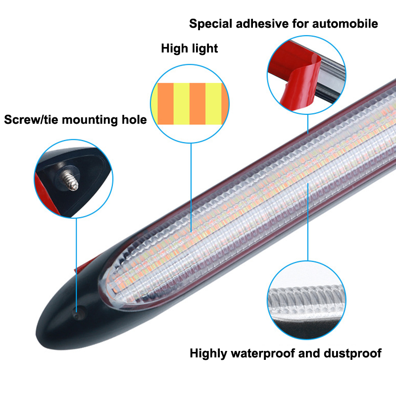 Luce di marcia diurna DRL Striscia LED DRL Flessibile Fari Segnale di svolta