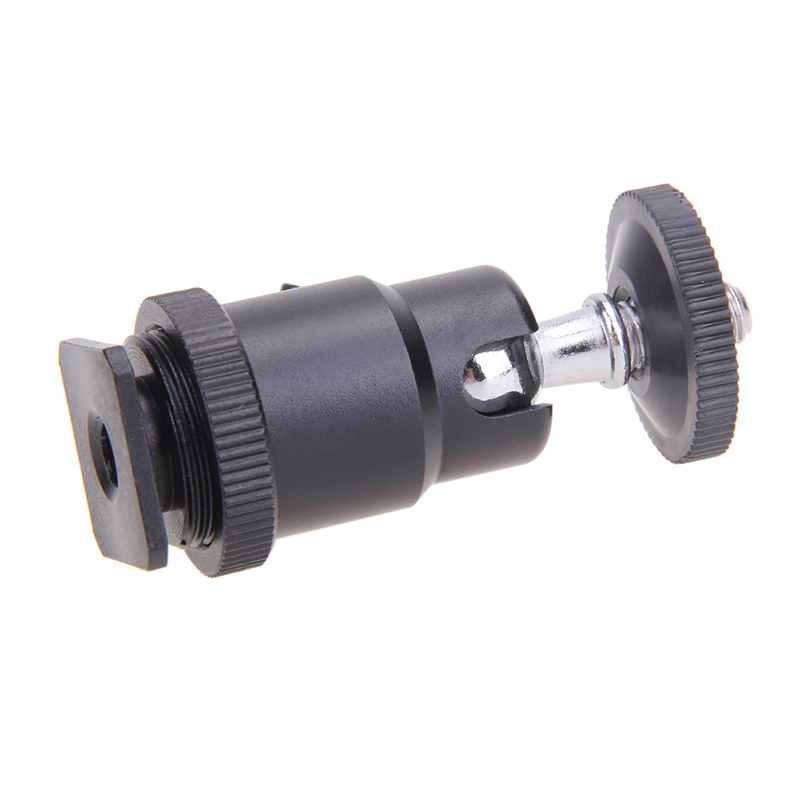 Hot Shoe Sall Testa Palla Alluminio Staffa Metallo Supporto Montaggio Vite Montaggio Rotante Sta Sn