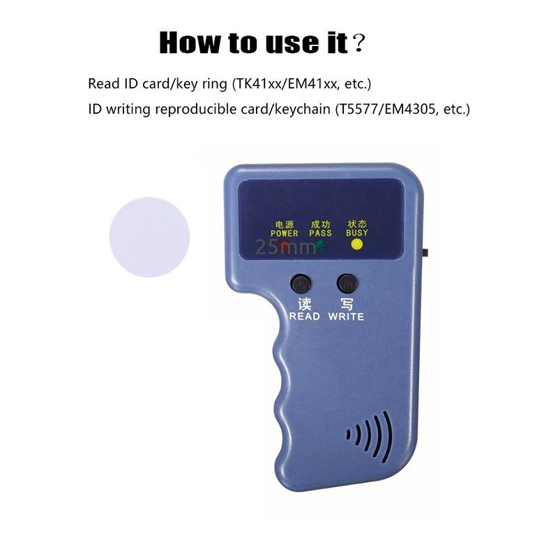 5Pcs 25mm 125Khz RFID Tags EM4305 T5577 Writable Stickers Proximity ...