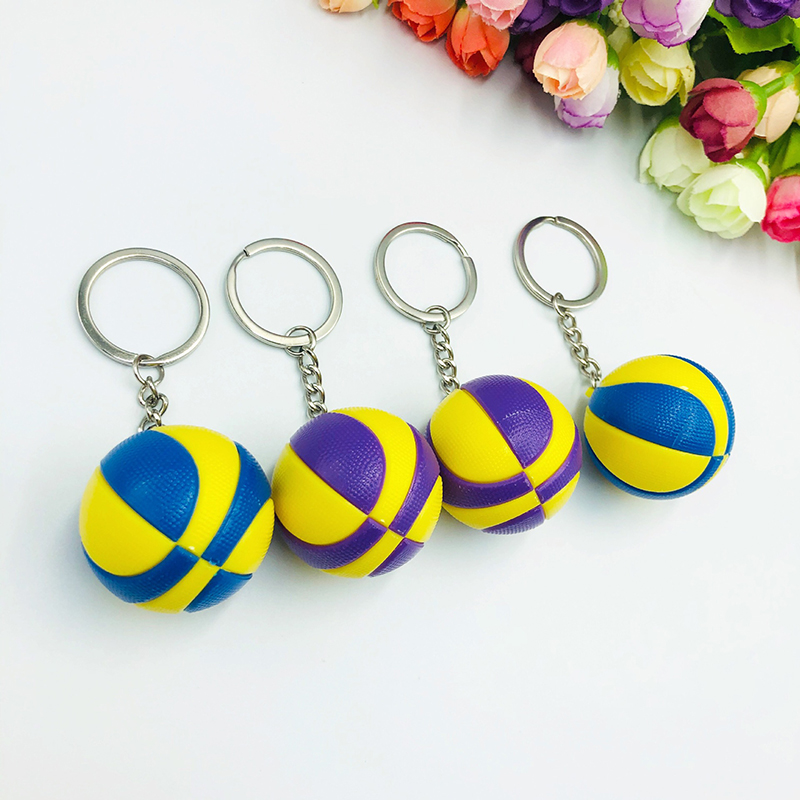 Mini Simulazione PVC Pallavolo Giocattolo Sport Portachiavi Uomo Donna Keyr-yu