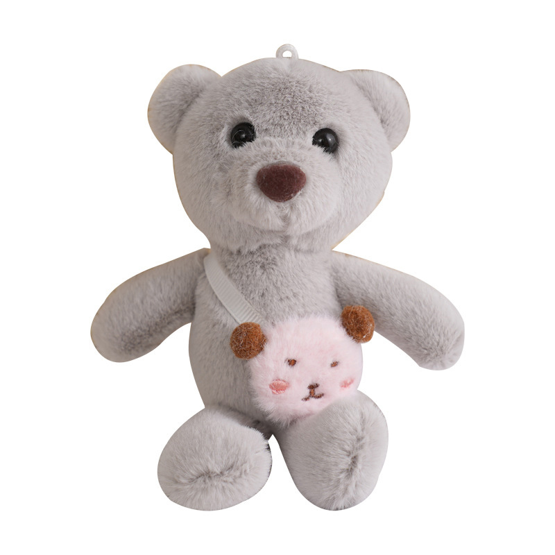 Carino Ciondolo Mini Orso Imbottito Animali Peluche Portachiavi Orso Peluche Giocattoli Bambino D-yu