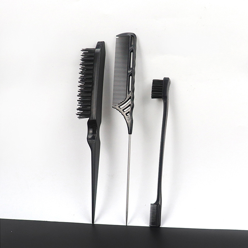3Pcs/Set Double Sided Edge Control Hair Comb Hair Styling Hair Brush ...