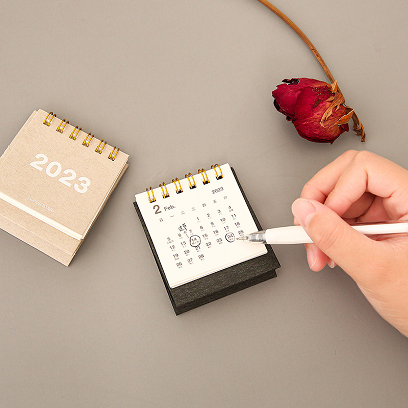 2023 Desk Calendar Paper Calendar Table Desktop Daily Weekly Schedule Planner