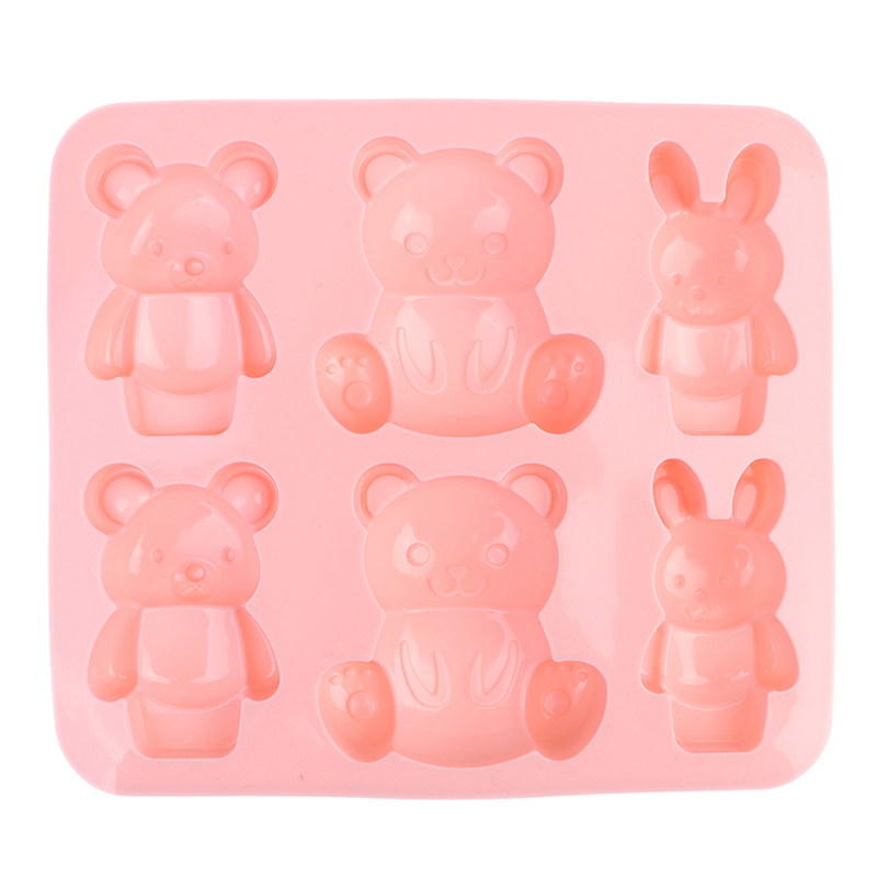 Bear Silicone Mold Cute Cartoon Animal Chocolate Cake Baking Mould ...